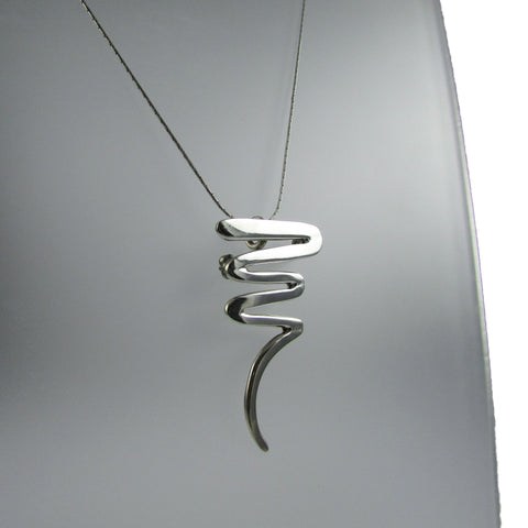 squiggle pendant